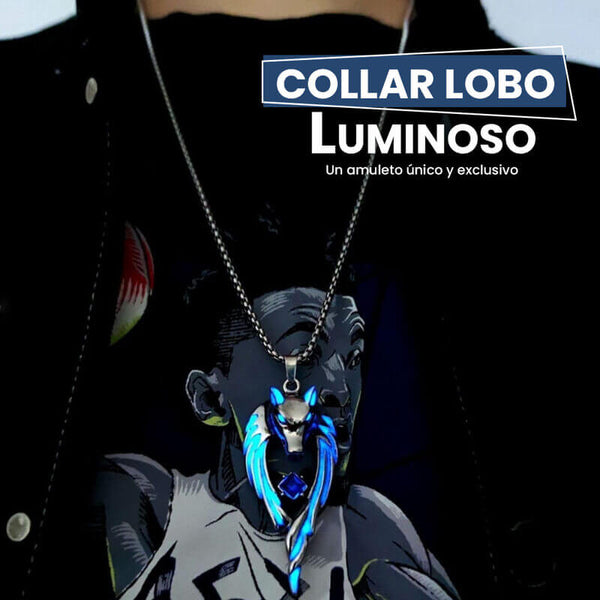 Collar Lobo Luminoso ® Luminous Wolf Necklace – Caza pedidos